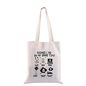 CMNIM Best Hamster Mom Ever Tote Bag Things I Do In My Spare Time Hamster Pet Owner Gifts for Hamster Lover Reusable Shopping Bag (Beat Hamster Mom Ever Tote Bag)
