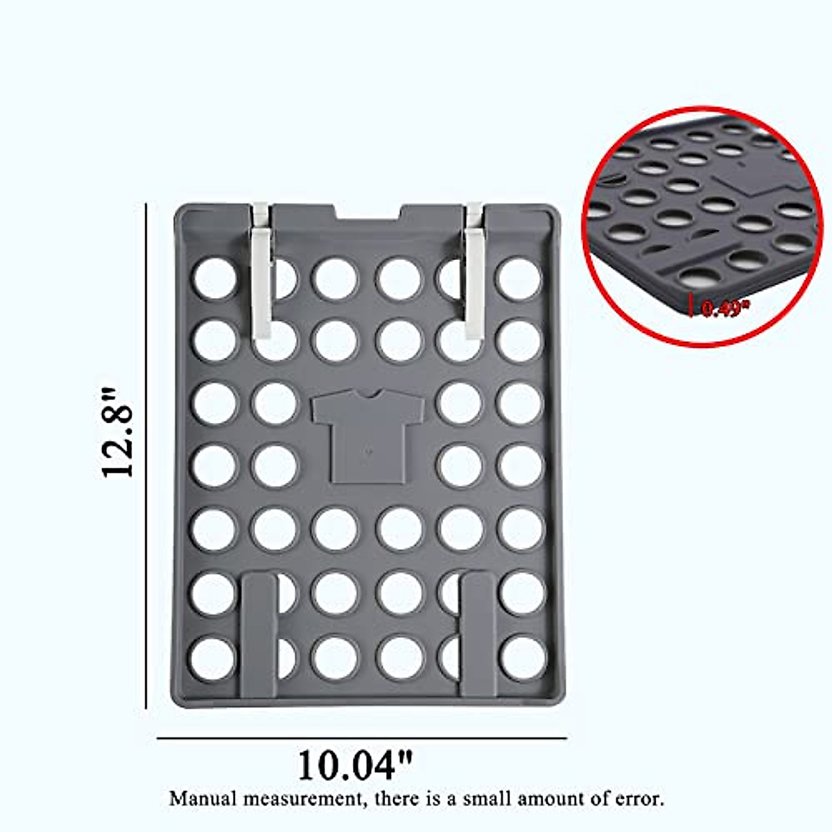 10 Layer Stackable T Shirt Trays Board with Clips Wardrobe Shelf Dividers Closet Organizers Pants Clothes Folder Storage System