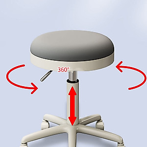 DMUNIZ Solid Stools,Saddle Stool- Rolling Spa Salon-Ergonomic Saddle Chair-Esthetician Chair for for Beauty,Hair,Massage Salon, Lab, Kitchen/Pink