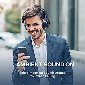 Monster Persona Noise Cancelling Headphones Wireless, Bluetooth Headphones Over Ear, Wireless Headphones Hi-Fi Audio Deep Bass,Quick Charge 30H Playtime, Memory Foam Ear Cups, for Travel, Home Office