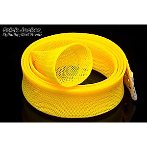 RITE-HITE Orin Briant Stick Jacket Fishing Rod Covers 3 Pack - Spinning Yellow, Neon Green, & Black; Keep Your Rod Safe and from Getting Tangled...