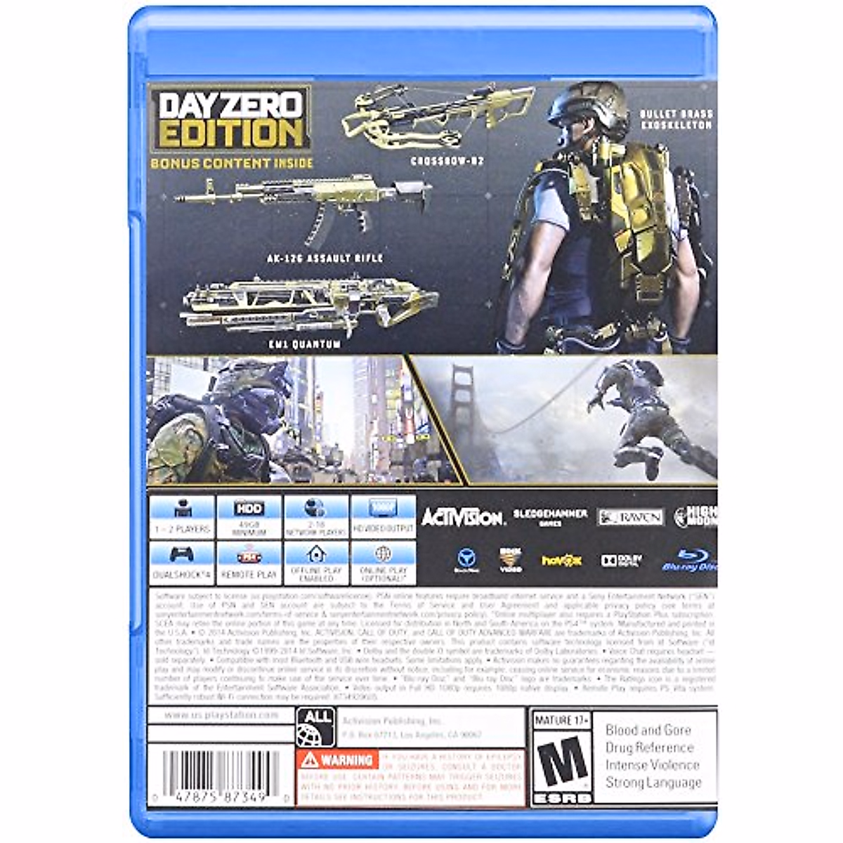 Call of Duty: Advanced Warfare Day Zero Edition - Playstation 4