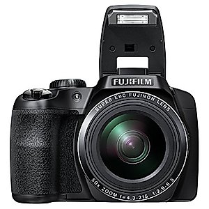 Fujifilm FinePix 16 MP Digital Camera with 50x Optical Zoom, 3.0-Inch LCD Screen and Full HD 1080p Video Recording, Black, S9750