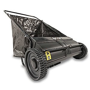 Karcher S 4 Twin Walk-Behind Outdoor Hand Push Floor Sweeper - 5.25 Gallon Capacity, 26.8" Sweeping Width, Sweeps 26,000 Square Feet/Hour & Agri-Fab 45-0218 26-Inch Push Lawn Sweeper, 26 Inches, Black
