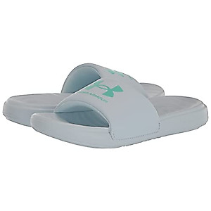 Under Armour Girls' Ansa Fixed Strap, (401) Halogen Blue/Halogen Blue/Green Breeze, 4, US