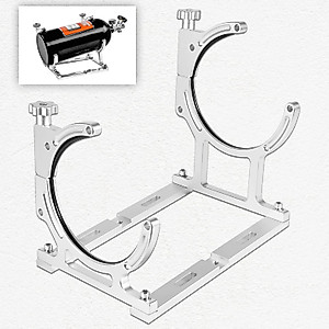 PCE150.1001 Nitrous Oxide Nos Aluminum Single Bottle Holder Bracket for All Vehicles with 10lb Bottles, or Bottles in 7" Diameter, Replace for Part Number PC01110, PC10012, PCE150