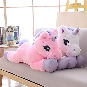 sofipal Giant Unicorn Stuffed Animal Toys,Large Pink Unicorns Plush Pillow Cushion for Birthday,Valentines,Bedroom 43"