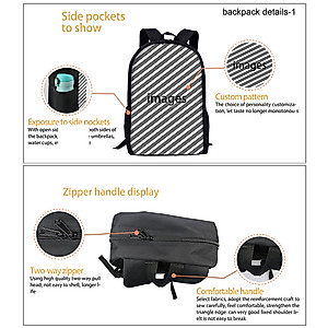 UNICEU 3 Pieces Set Cosmic Planet Galaxy Backpack+Insulated Lunch Box+Pencil Bag for Kids Back to School