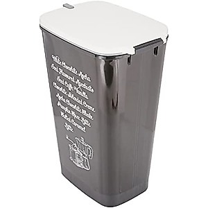 KISS KIS 8071900 1790 01 Waste Bin 45 L Chic Coffee Menu DISPLAY24 Teenager Plastic Multicolor, 29 X 44.5 X 60.5 cm