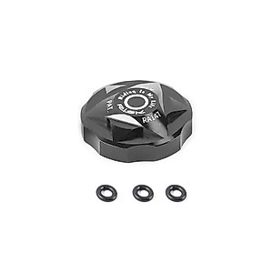 COONIUM Bike Air Valve Top Cap Cover for Suspension Fork, 2 Anodized Color Options (Black)