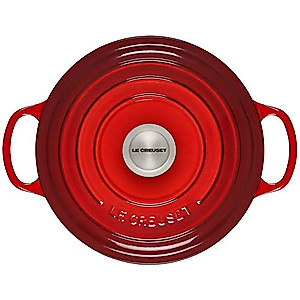 Le Creuset Enameled Cast Iron Signature Sauteuse Oven, 3.5 qt, Cerise