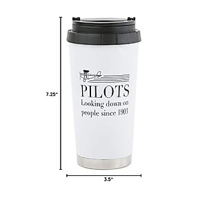CafePress Pilots Looking Down People Travel Mug 20 oz. Insulated Stainless Steel Coffee Tumbler