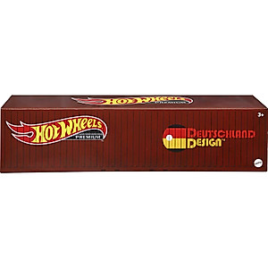 Hot Wheels Premium Car Culture Deutschland Design Container Set, 5-Pack of German 1:64 Scale Vehicles, New & Vintage, for Adult Collectors