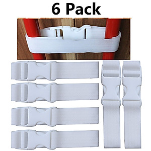 Vukgahao French Door Fridge Lock Multi-Functional Magic Buckle Baby Cabinet Lock forRV Cable Tie Best Gifts for Child Safety Products (White, 14)