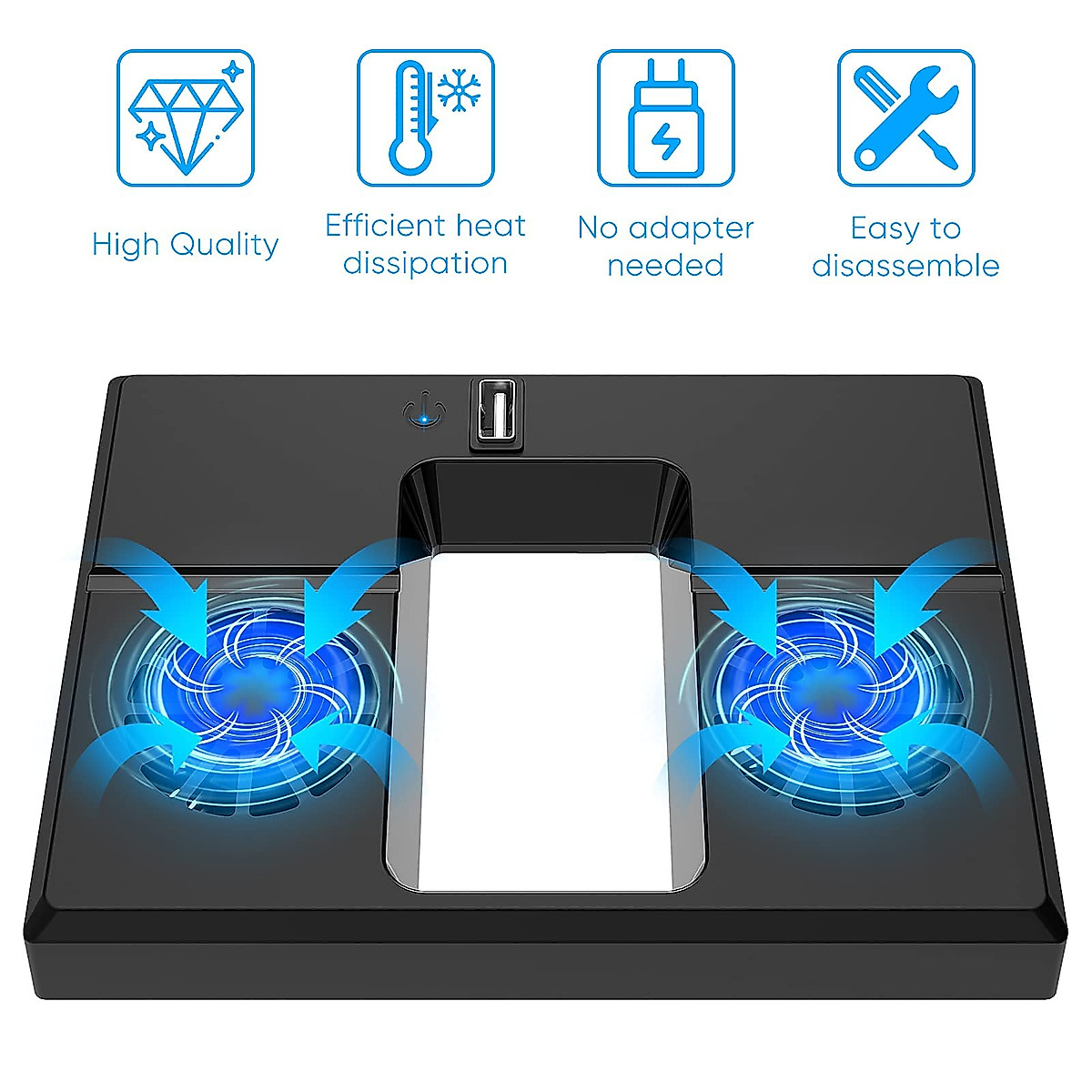 Cooling Fan for Xbox Series X, External USB Cooler Cooling System with USB Hub Port for Xbox Series X Console