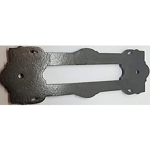 Mailbox Letter Slot Swinging Door Wall Mounted cast Iron neo Classical Antique Vintage Old Mail Postal