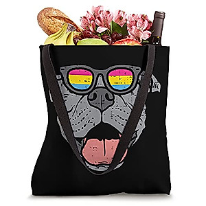 Pansexual Pitbull Cute Pan Pride Flag Pittie Dog Men Women Tote Bag