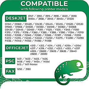 COLORETTO Remanufactured Printer Ink Cartridge Replacement for HP 21XL 22XL for HP Officejet 4315 J3680,Deskjet 3915 3930 D1341 D1420 D1520 D1560 (1 Black+1 Color) Combo Pack