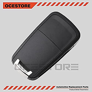 OCESTORE Car Key Fob Keyless Flip Entry Remote OHT01060512 4-btn Compatible with Allure Camaro Terrain Cruze Equinox Impala Lacrosse Regal Encore KR55WK50073