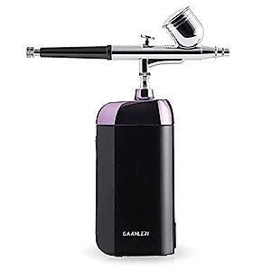 Gaahleri Airbrush Kit, Cordless Airbrush with Compressor, Makeup Air Brush Set, Handheld Mini Airbrush for Cake Decorating, Nail Art, Model Coloring Body Tattoo Facial Care All-Purpose