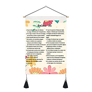 Salmo 91 En Español 13"x19", Salmo 91 En Español Para Pared, Cuadros Cristianos Para Pared En Español, Psalm 91 Wall Art, Christian Wall Decor In Spanish, Decoraciones Para Cuartos (Salmo 91)