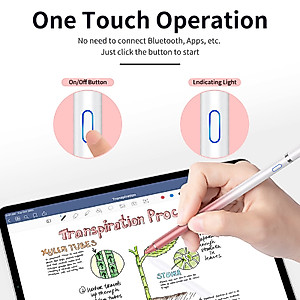 Active Stylus Pens for Touch Screens, Digital Stylish Pen Pencil Rechargeable Compatible with Most Capacitive Touch Screens