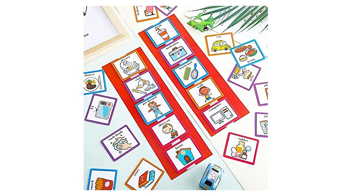 Visual Schedule Cards for Kids - 35 Piece Routine Chart for Autism