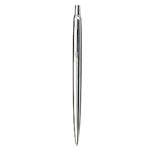 Parker Jotter Stainless Steel Ballpoint Pen, Medium Point, Black Ink