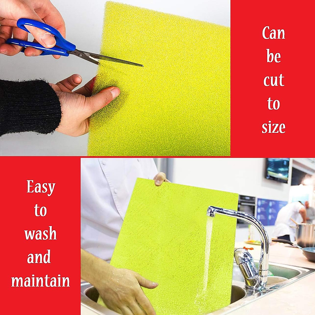 Dualplex® Fruit & Veggie Life Extender Liner for Fridge Refrigerator Drawers, 12 x 15 Inches (6 Pack) – Extends The Life of Your Produce Stays Fresh & Prevents Spoilage, (Yellow)