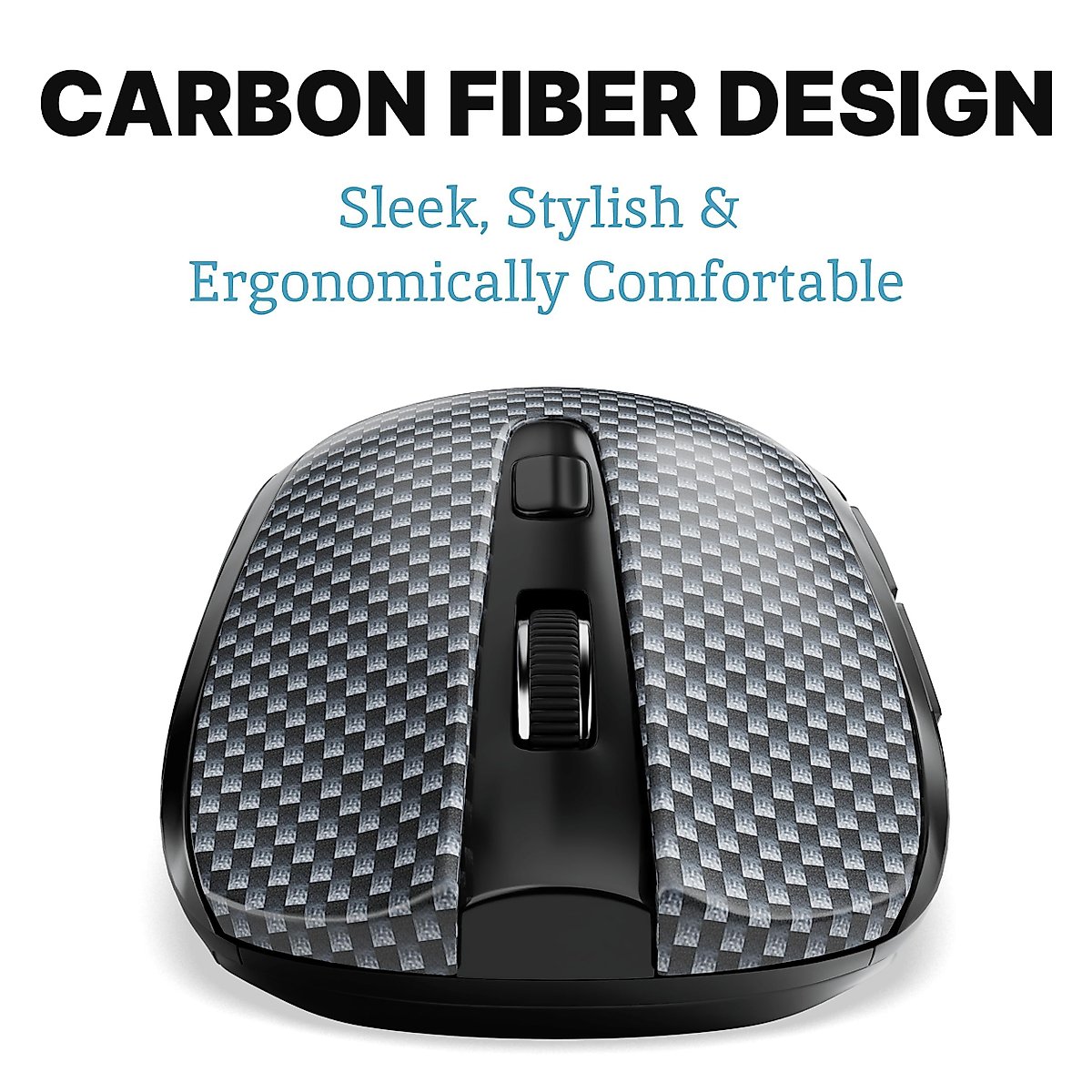 SHHHMOUSE Silent Mouse Wireless – Computer Mouse Wireless, Mouse for Laptop, Mouse USB, Mouse for Chromebook, Mouse Cordless, Mouse Inalambrico, PC Mouse, Computer Mice, Quiet Mouse