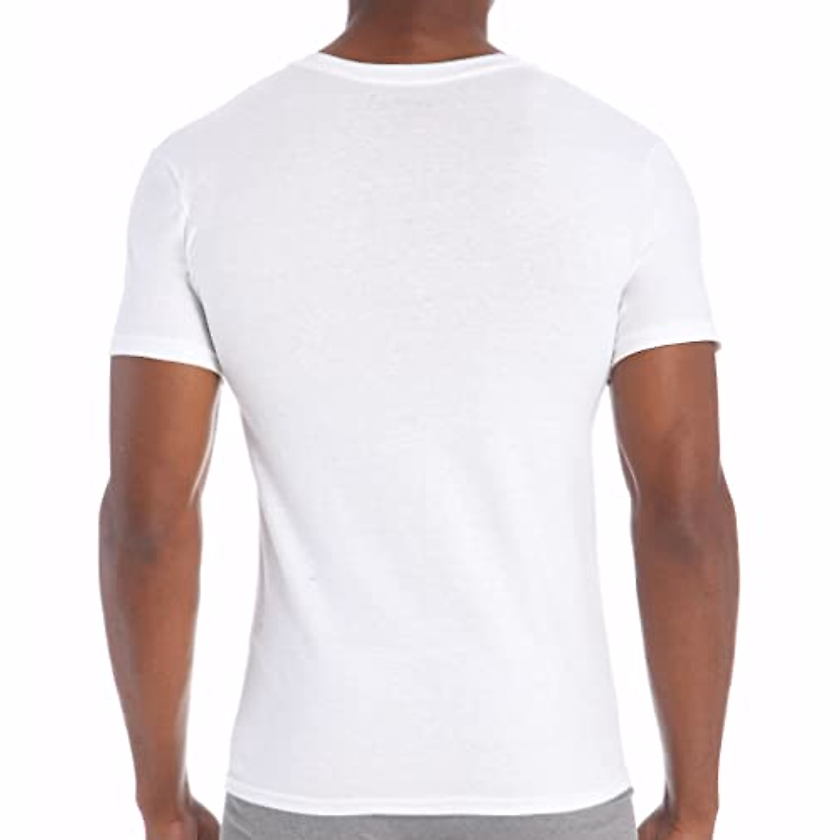 Hanes Ultimate Comfort Fit Undershirt, Men’s Crewneck Stretch-Cotton T-Shirt, 6-Pack