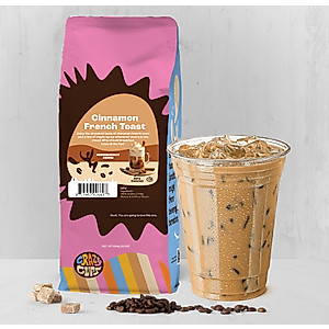 Crazy Cups Flavored Ground Coffee, Cinnamon French Toast, in 10 oz Bag, For Brewing Flavored Hot or Iced Coffee