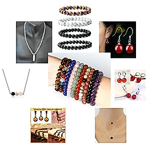 60pcs 6mm Blue Dragon Vein Agate Beads Natural Gemstone Beads Round Loose Beads for Jewelry Making