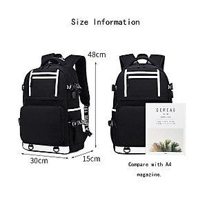 Gnoved Anime The Disastrous Life Of Saiki School Backpack With Charging Port, Unisex Laptop Backpack Over 6 Years Old.(Style1)