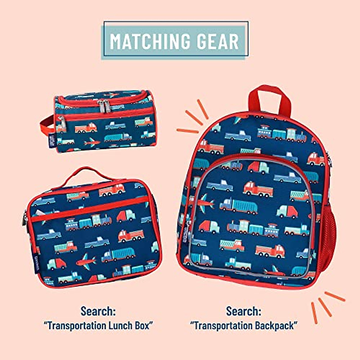 Wildkin Toiletry Bag for Boys, Girls, and Adults, Toiletry Bags Measures 9.5 x 5 x 5 Inches, Multifunctional, Spacious and Ideal Sized for Weekend or Overnight Travel Bag, BPA-free (Transportation)