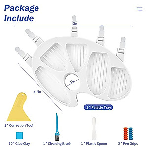 Diamond Painting Accessories Tray Organizer, White Tray Holder for Diamond Painting Kits, Diamond Painting Storage Containers for Rhinestones, Diamond Arts Accessories and Tools