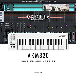 AKM320 MIDI Keyboard Controller, white edition with Cubase LE 12