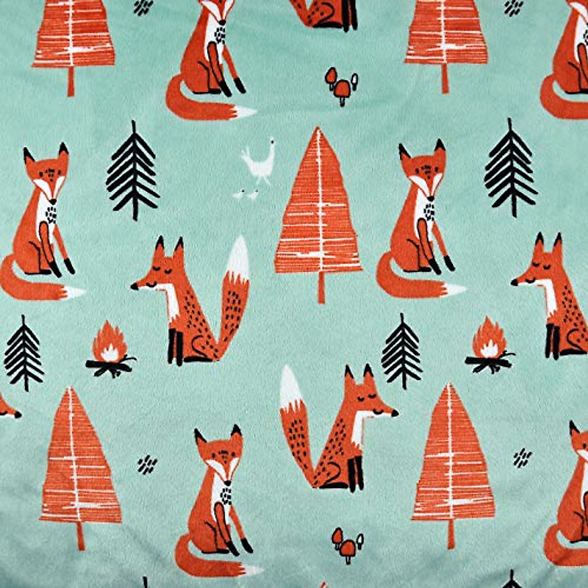 BORITAR Sherpa Throw Blanket Super Soft Warm Ultra Luxurious Fleece Blanket for Baby Children Teen Boys, Unisex or Adult Minky Blanket with Sherpa Plush Backing (50 x 60 Inch, Lovely Brown Fox)