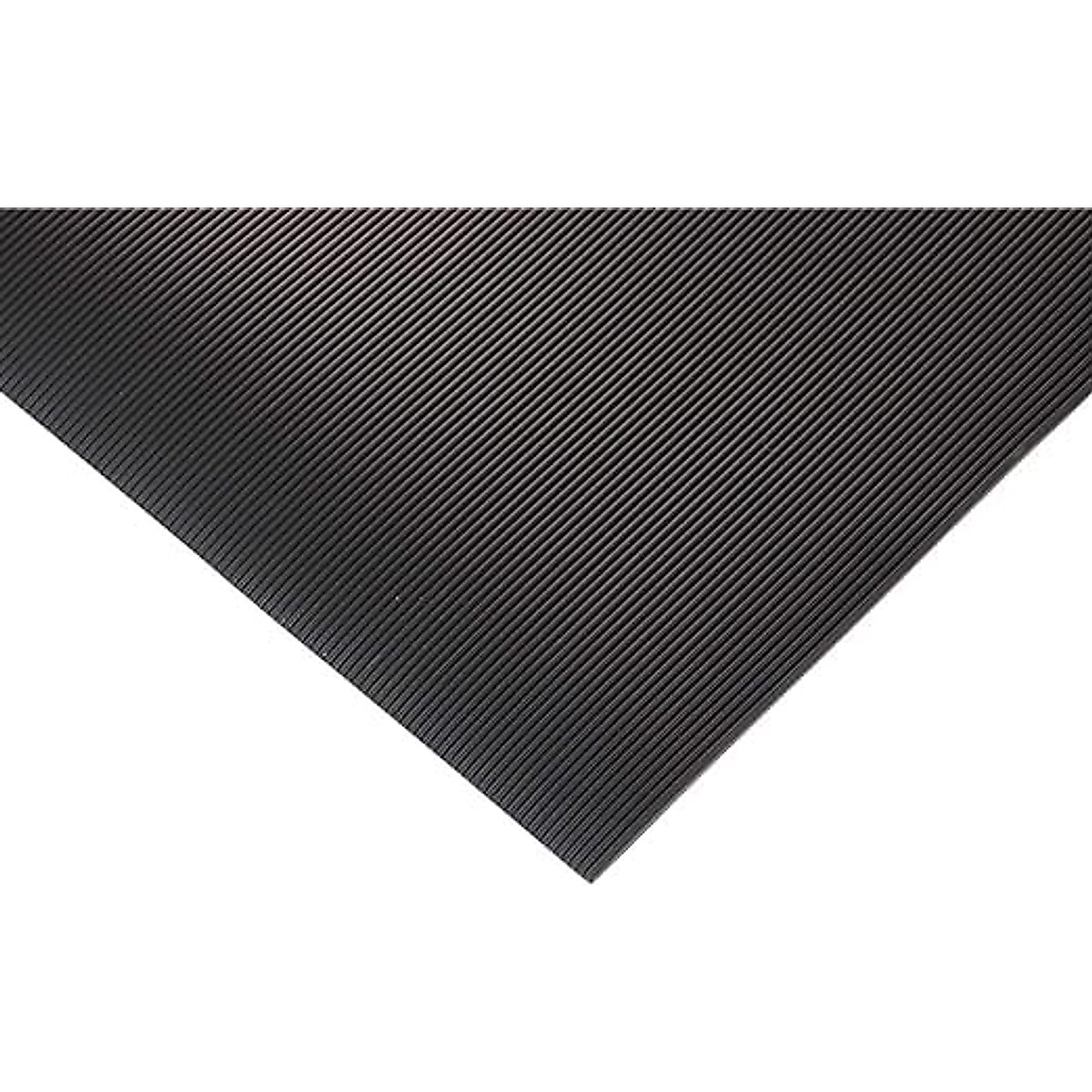 Rhino Dielectric, Non-Conductive, Insulating Switchboard Mat, Class 2, 3' x 5' x 1/4" Thick, ASTM D178, Color; Solid Black, Corrugated Surface