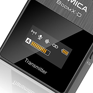 comica Wireless Lavalier Microphone, BoomX-D1 2.4G Wireless Mic for iPhone,Android,DSLR Camera,Lapel Lav Mic for YouTube Video Recording Tiktok Livestream Vlog