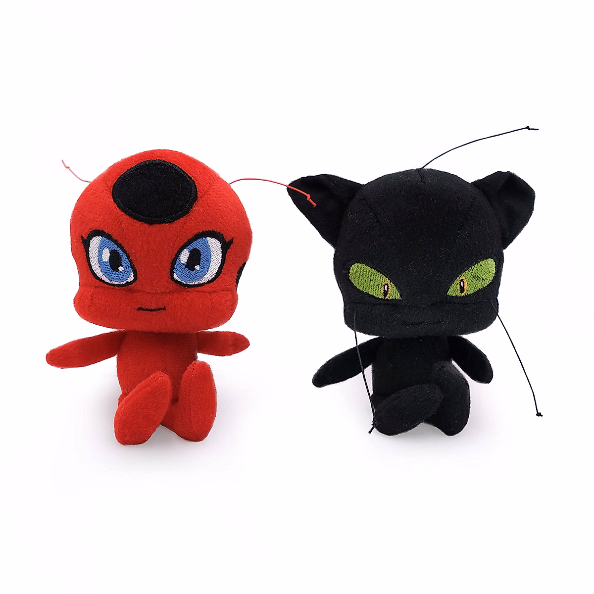 ZippyPaws Miraculous Kwamis Plush Toy Duo for Dogs, Stuffed Chew Toy with Squeaker, 2-Pack