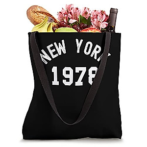 1978 New York Birthday Year State Retro Tourist Memories Tote Bag
