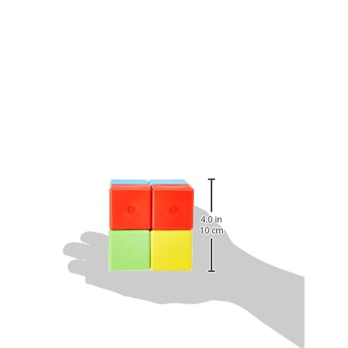 Geomag Premium Swiss-Made MagiCube 8-Piece Magnetic Stacking Cubes Building Set, Toddlers & Kids Ages 1-5, STEM Educational Toy, Creativity, Imagination, Early Learning Fun, Crystal Packaging