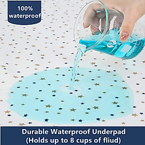 AMIATCH Baby Waterproof Bed Pad - Washable Wetting Pads for Toddler Children Baby Crib Waterproof Mattress Pad Potty Training Pads Reusable Underpads Bed for Kids Adult Pets(Dolphins)