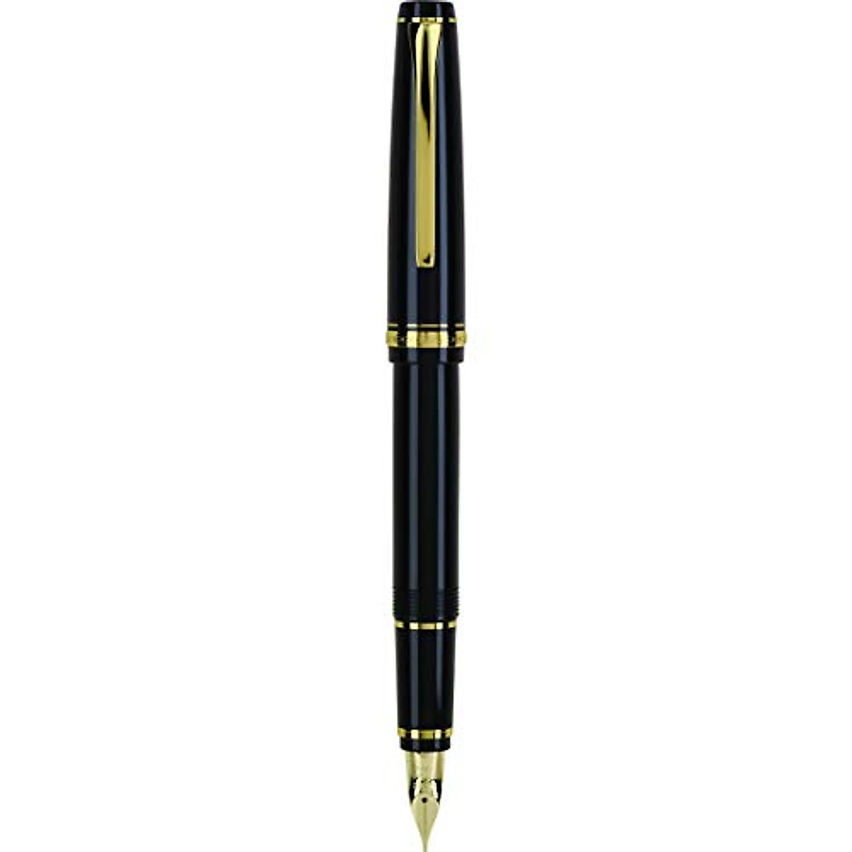 PILOT Namiki Falcon Collection Fountain Pen, Black Barrel with Gold Accents, Soft Fine Nib (60152)