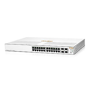 Aruba a Hewlett Packard Enterprise company HPE Networking Instant On Switch Series 1930 24-Port Gb Smart-Managed Layer 2+ Ethernet Switch | 24x 1G | 4X SFP+ | US Cord (JL682A#ABA)