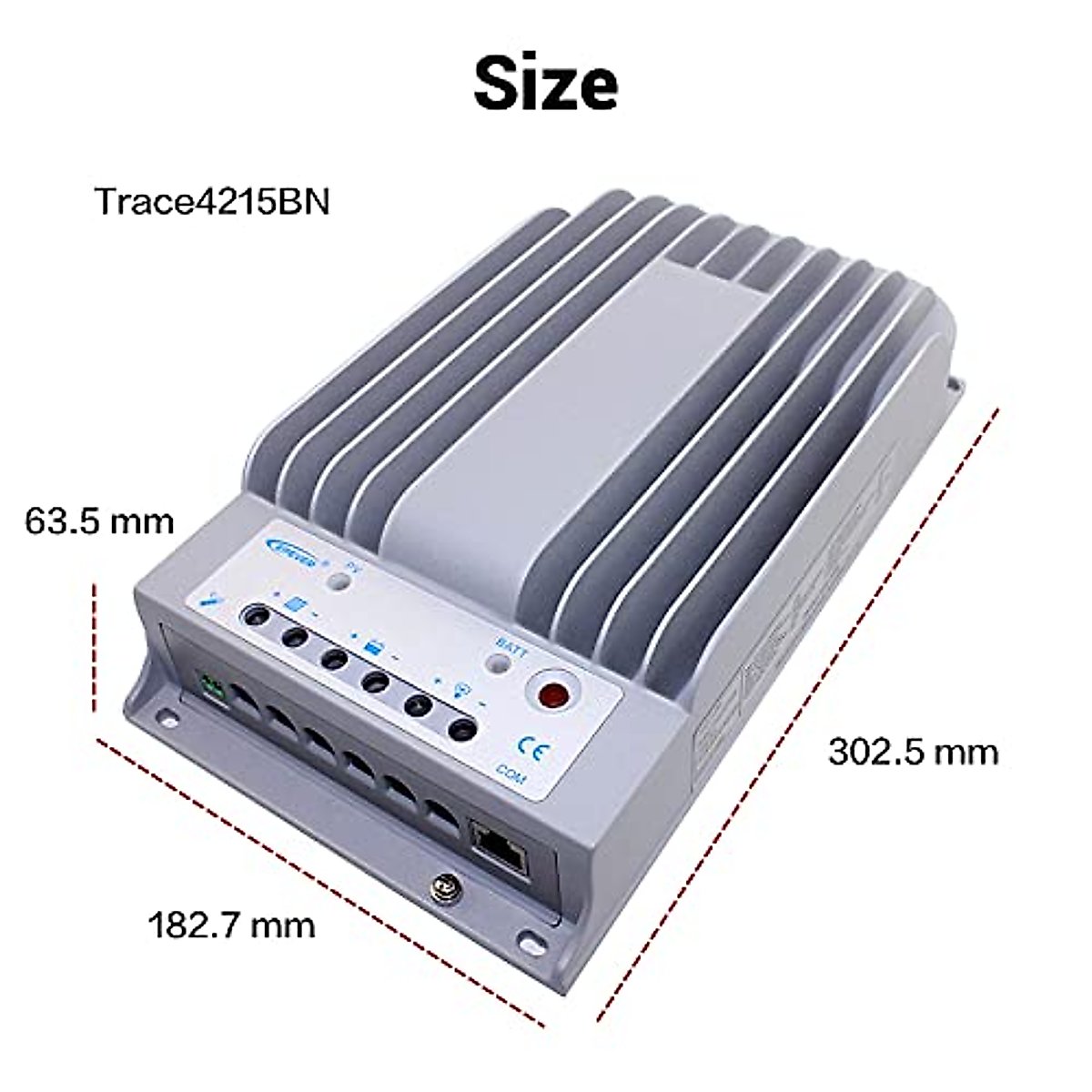 Epever 40A MPPT Solar Charge Controller Tracer BN Series Negative Ground 40 Amp Solar Panel Charge Controller 12V/24V Auto Identifying Intelligent Regulator Max. PV 150V
