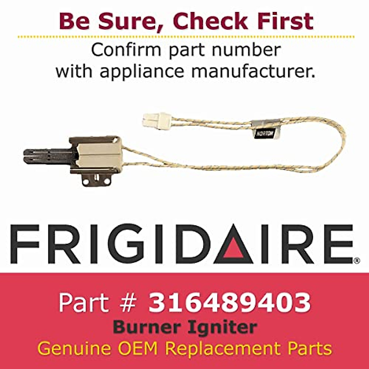 Electrolux 316489403 Oven Igniter