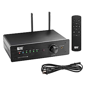 Nero Stream 200W App Controlled Power Amplifier, 2 Channel Class D, Built-in DAC, WiFi Bluetooth Optical USB RCA Inputs - OSD Audio