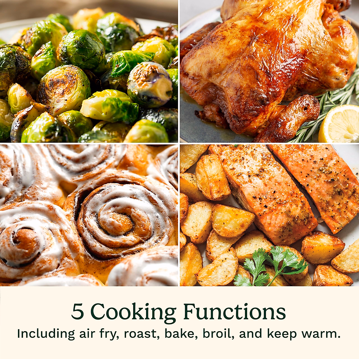 Cuisinart Air Fryer Oven – 6-Qt Basket Stainless Steel Air Fryer – Dishwasher-Safe Air Fryer Toaster Oven Combo with 5 Presets – Roast, Bake, Broil and Air Fry Quick & Easy Meals